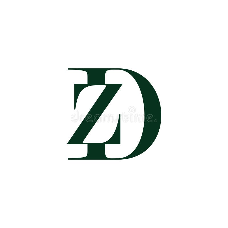 Letter Dz Simple Connect Elegant Logo Vector Stock Vector ...