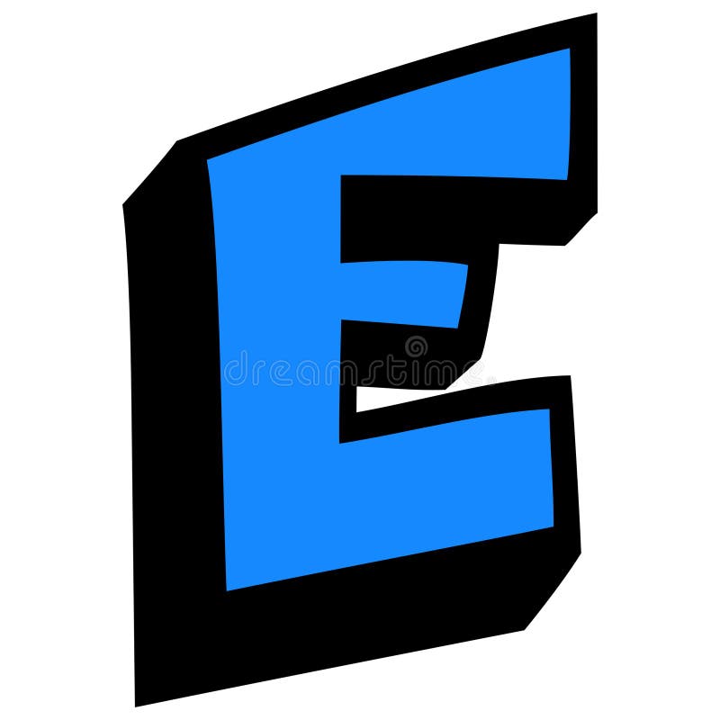Letter E Designs Blue