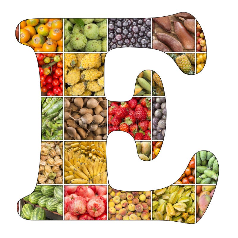 105 Alphabet Fruit Letter E Stock Photos - Free & Royalty-Free Stock ...