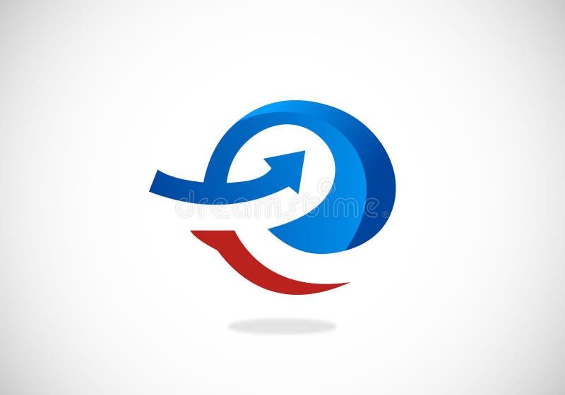 E Internet Arrow Vector Logo Stock Vector - Illustration of vector ...