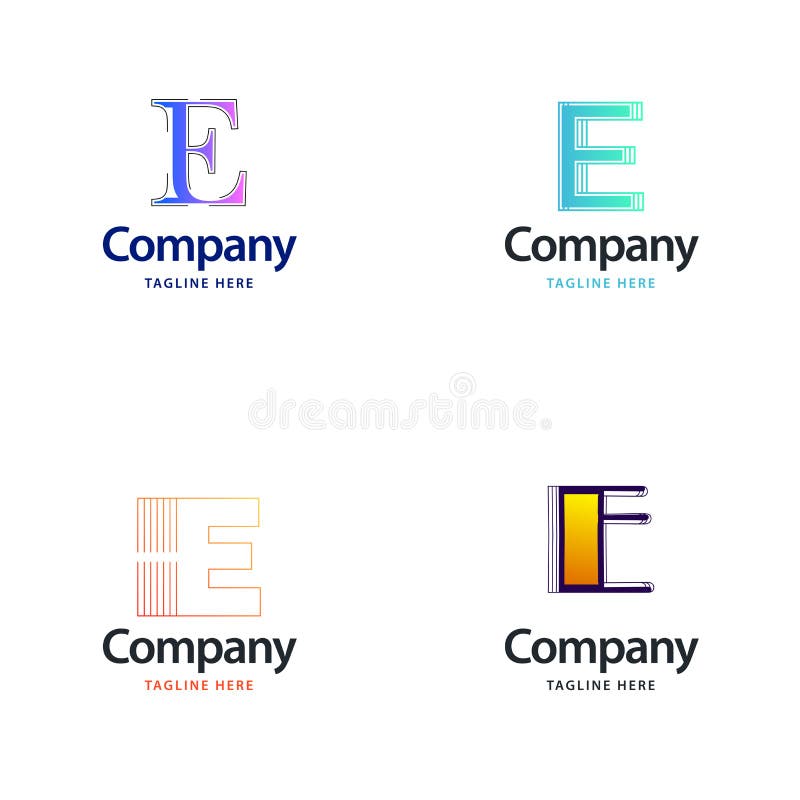 Letter E Big Logo Pack Design Creative Modern Logos Design for Your ...