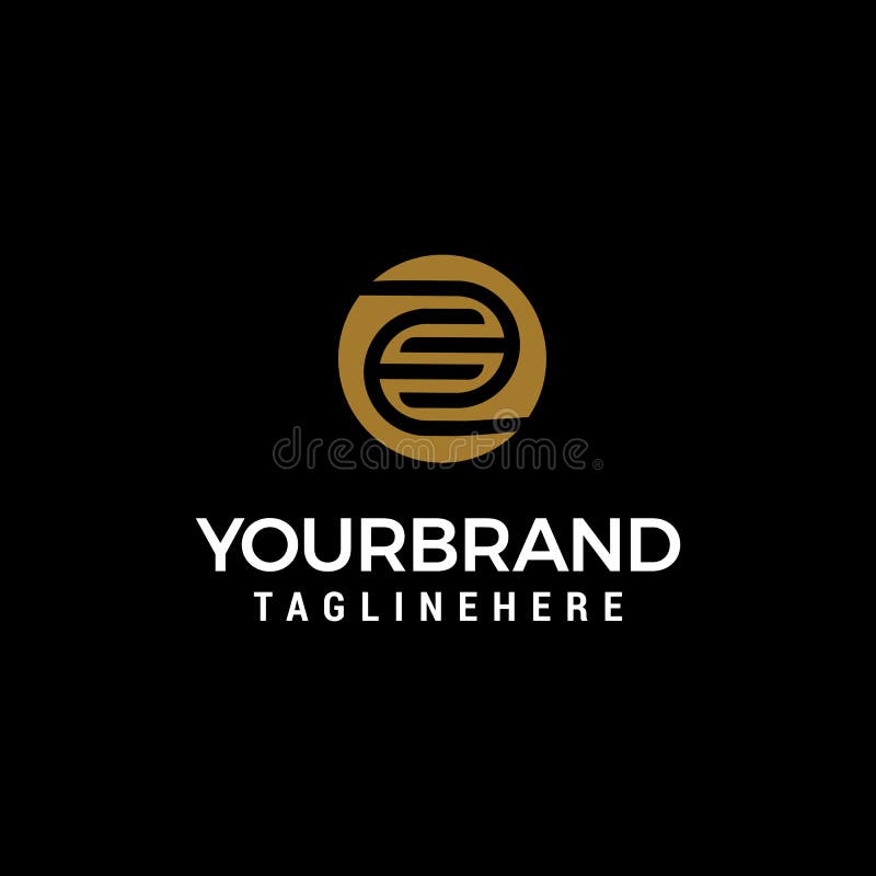 Letter E Capital Logo Design Concept Template Stock Vector ...