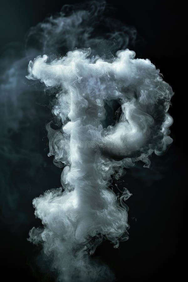 Letter E Cloud Smoke stock photo. Image of element, smoke - 382914884