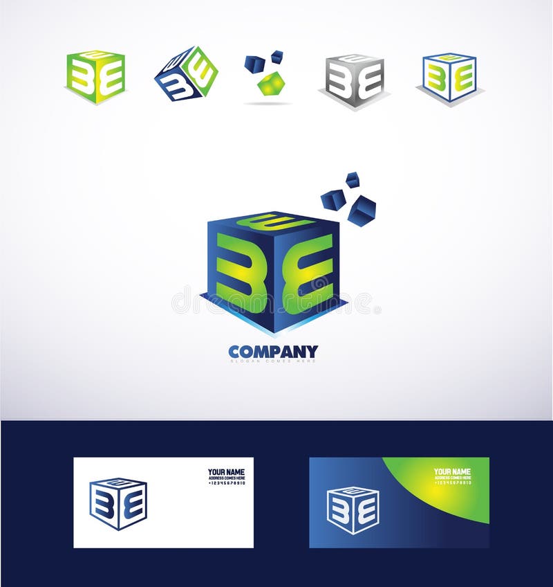 Letter E Cube Box Logo Icon Stock Illustrations – 60 Letter E Cube Box ...