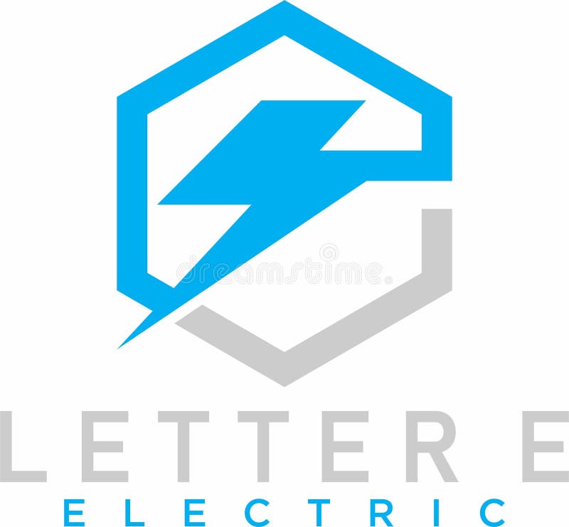 Letter E Electric Logo Stock Illustrations – 619 Letter E Electric Logo ...