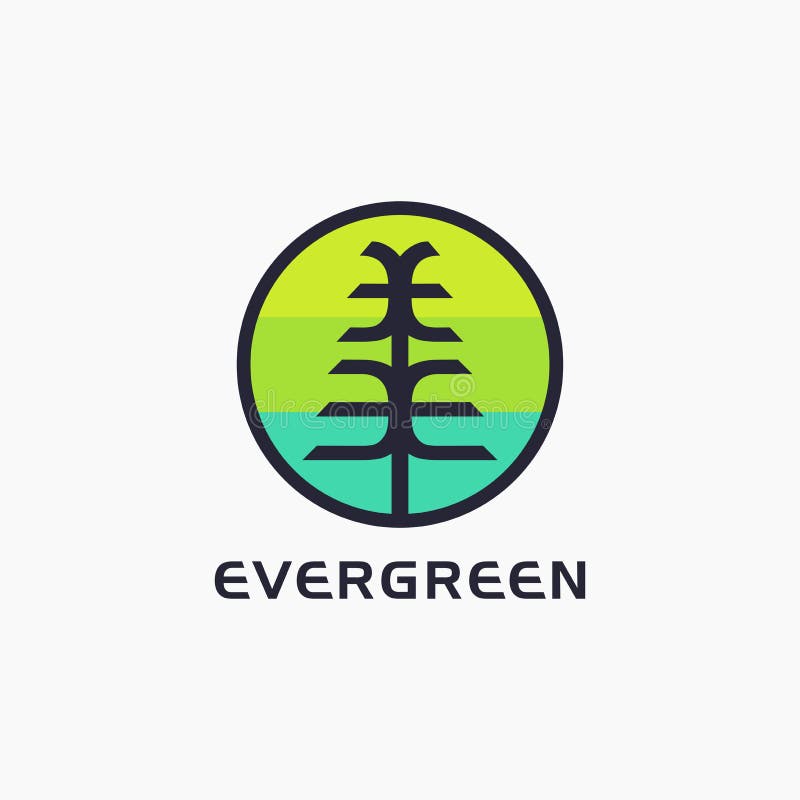 Evergreen Tree Logo Stock Illustrations – 9,003 Evergreen Tree Logo ...