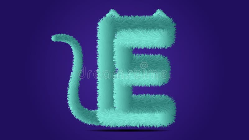 Blue Color Fur Letter Stock Illustrations – 223 Blue Color Fur Letter ...
