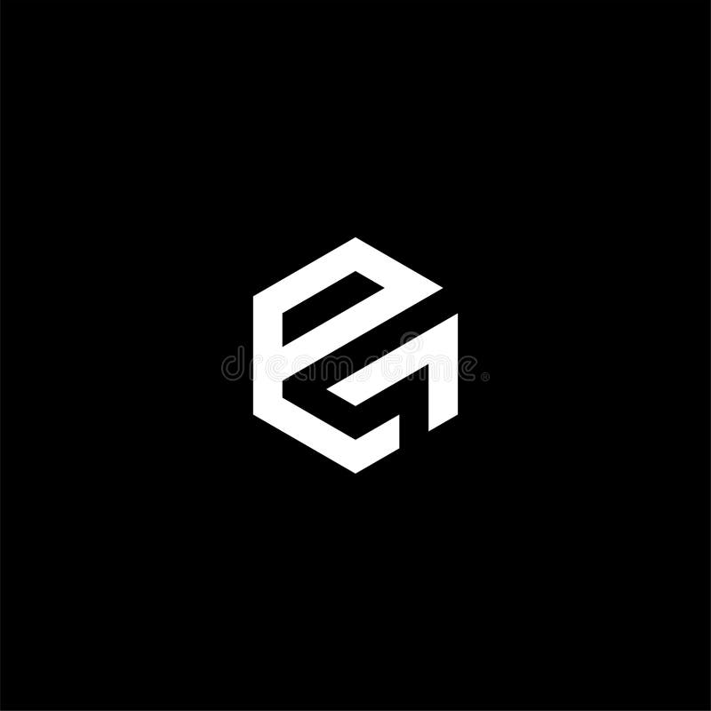 Letter E and G EG Logo Icon Symbol Element Stock Illustration ...