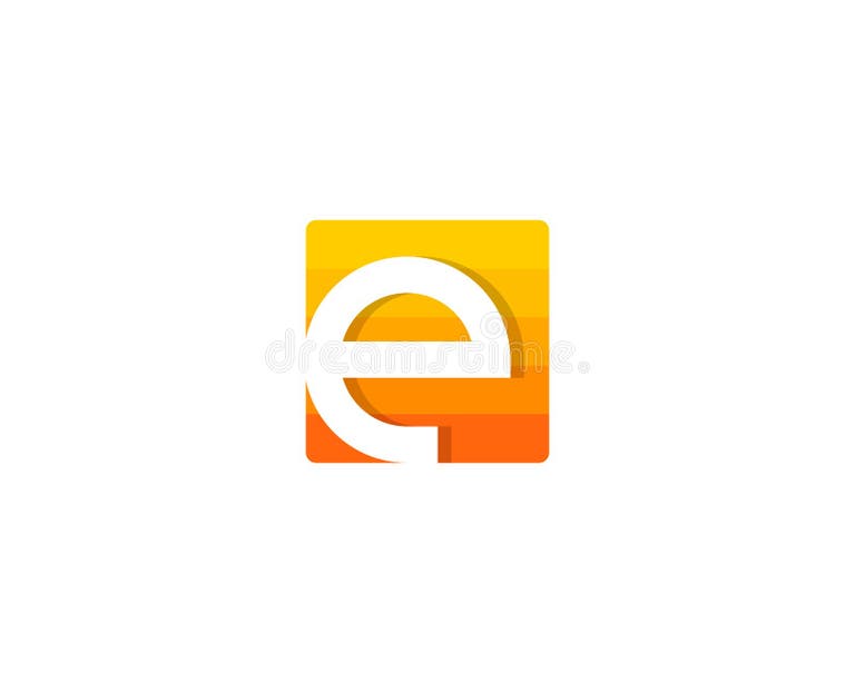 Letter E Icon Logo Design Element Stock Vector - Illustration of flat ...