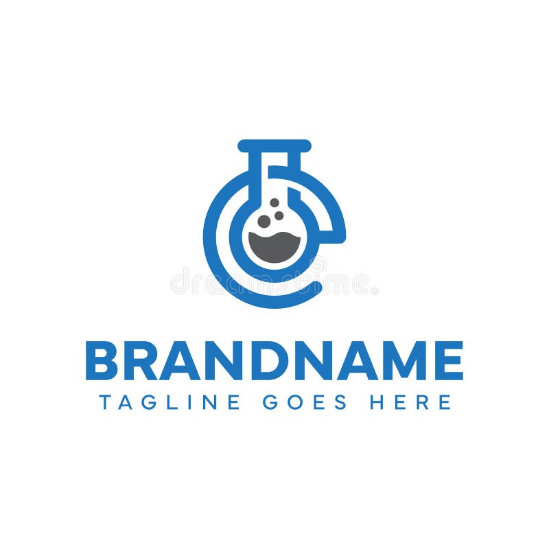 Letter E Lab Flask Logo, Symbolizing Science, Innovation, and ...