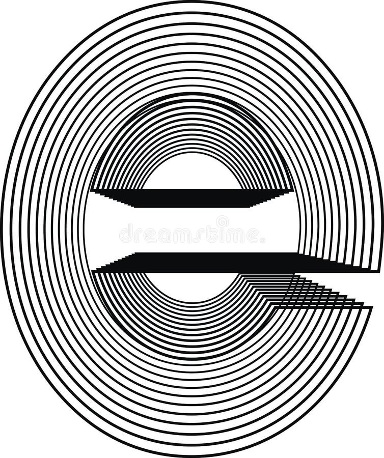 Letter E Line Logo Icon Design Stock Vector - Illustration of frame ...