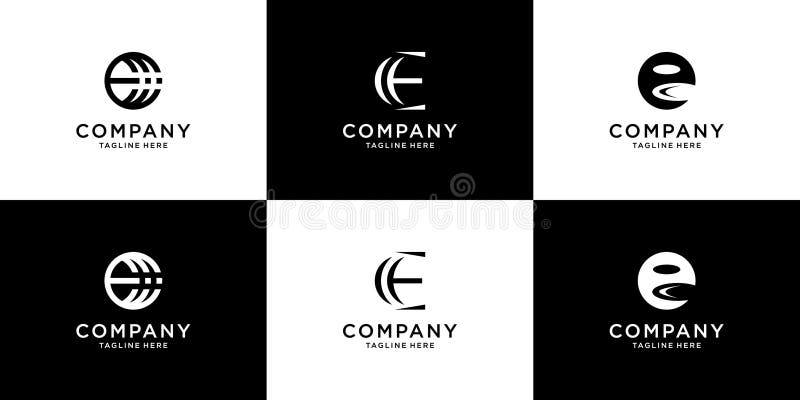 Letter E Logo for a Company Stock Vector - Illustration of multimedia ...