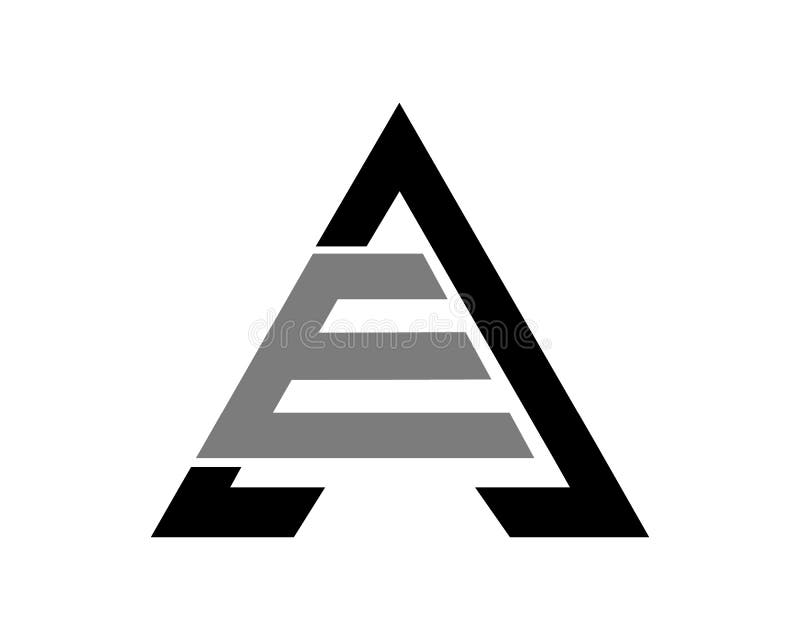 Letter a and E Logo Geometric EA Logo Template. Stock Vector ...