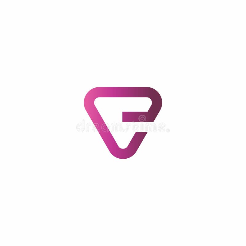 Letter E Logo Simple Design, E Triangle Logo. E Initial Logo Stock ...