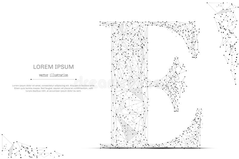 Letter E Low Poly Gray Stock Illustrations – 4 Letter E Low Poly Gray ...