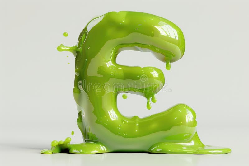 The Letter E is Made of Paint that is Dripping Down with Generative AI ...
