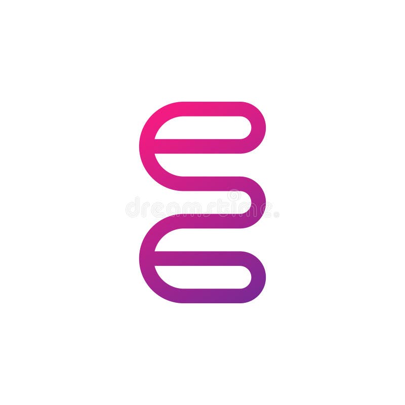 Letter E Modern Logo Design Stock Vector - Illustration of corporate ...