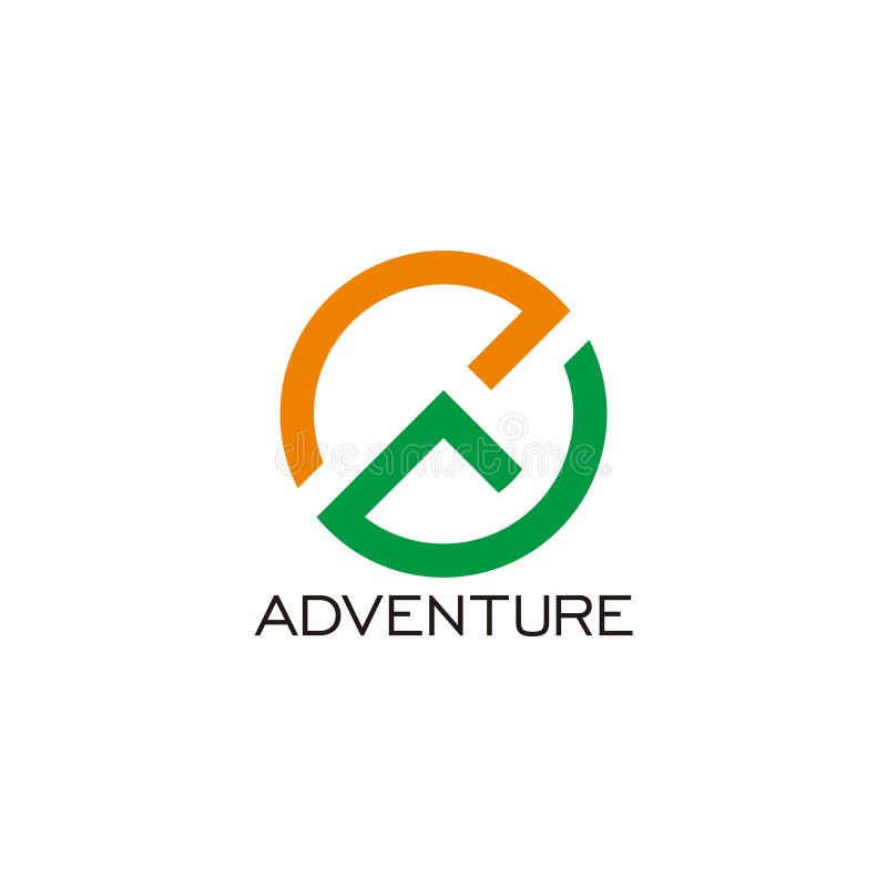 Letter E Mountain Adventure Logo Vector Stock Vector - Illustration of ...