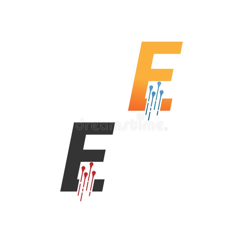 Letter E Simple Tech Logo with Circuit Lines Style Icon Stock Vector ...