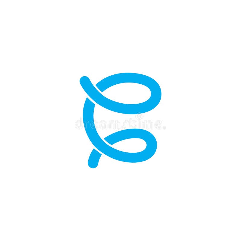 Letter E Spiral Spring Symbol Logo Vector Stock Vector - Illustration ...