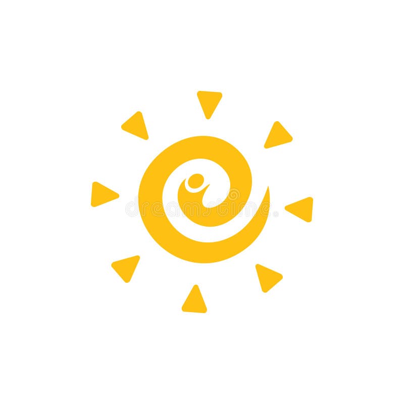 Letter E Sun Doodle Logo Vector Stock Vector - Illustration of design ...