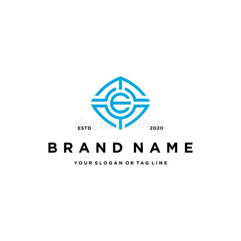 Letter E Tech Logo Design Vector Stock Vector - Illustration of mark, media: 196810579