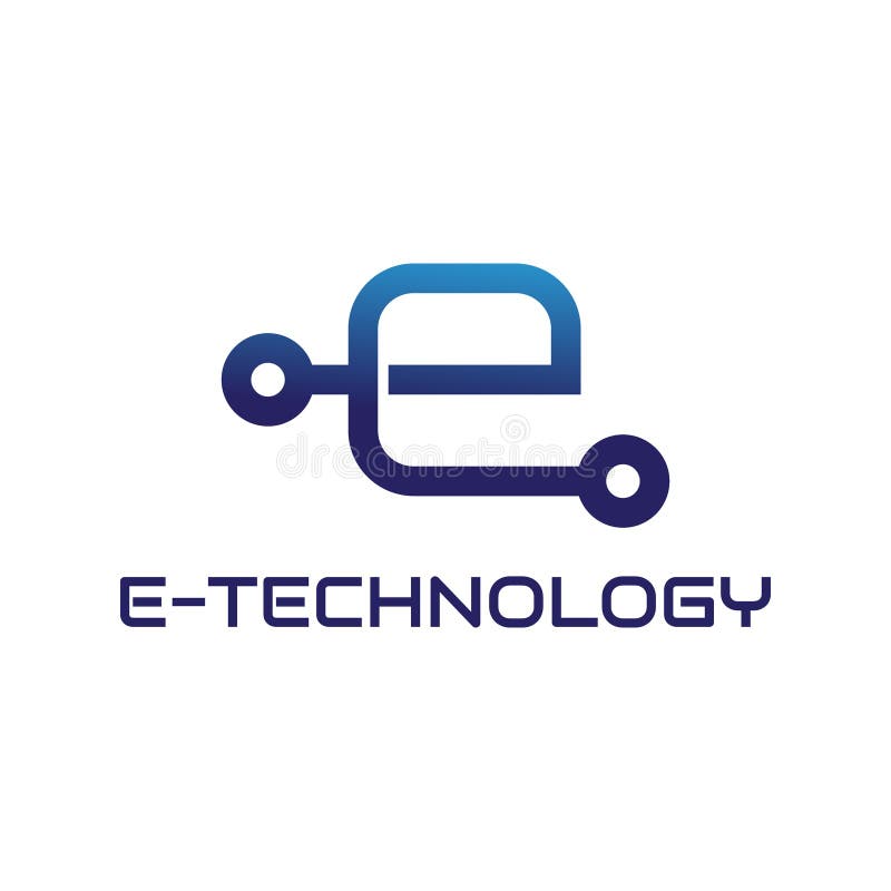 E Internet Technology Circle Logo Stock Illustrations – 1,295 E ...