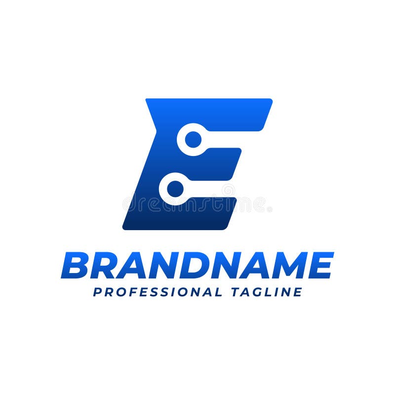 Letter E Technology Logo, Suitable for Any Business with E Initials ...