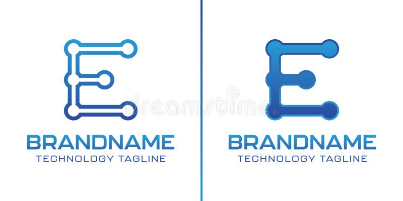 Letter E Technology Logo, Symbolize Progress, Innovation, and Digital ...