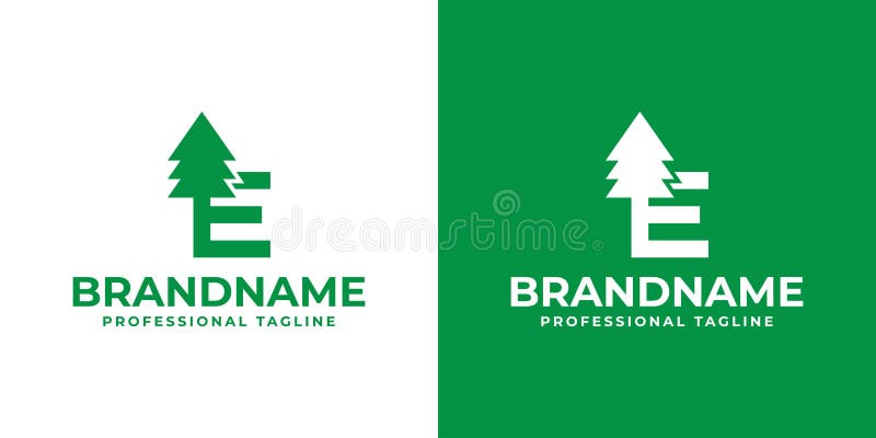 Letter E Tree Logo, Perfect for Environmental Organizations and Eco ...