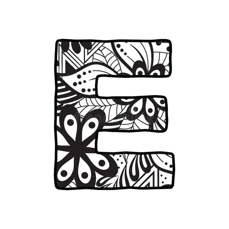Decorative Letter E Clipart