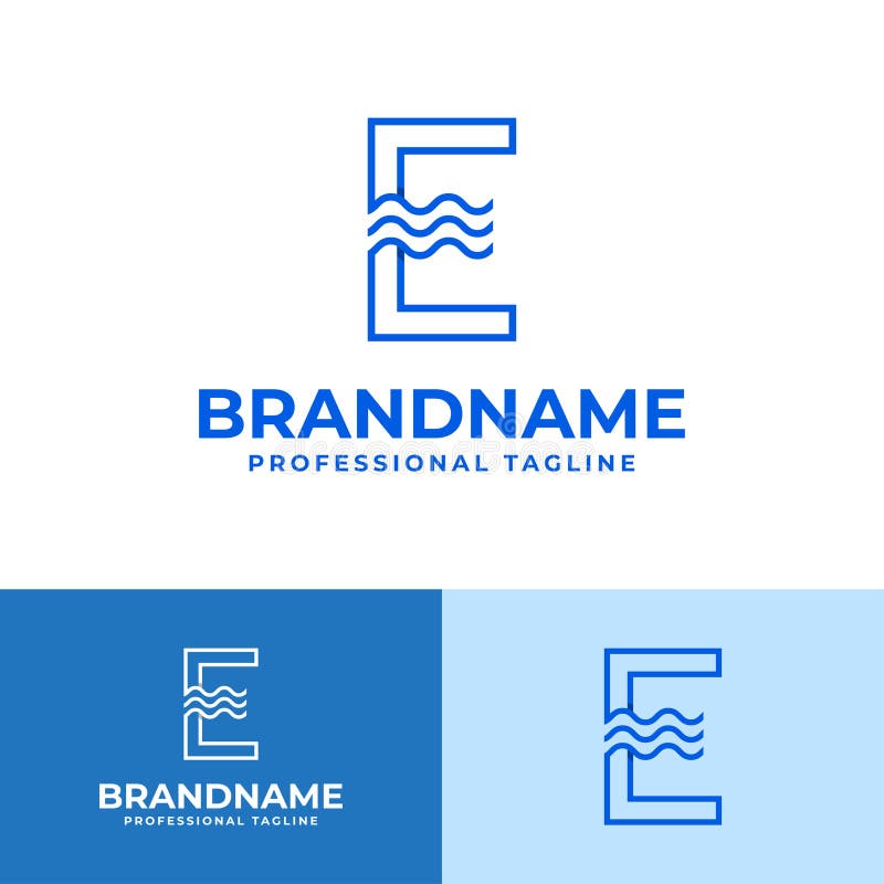 Letter E Wave Logo, Suitable for Any Business Related To Wave with E ...