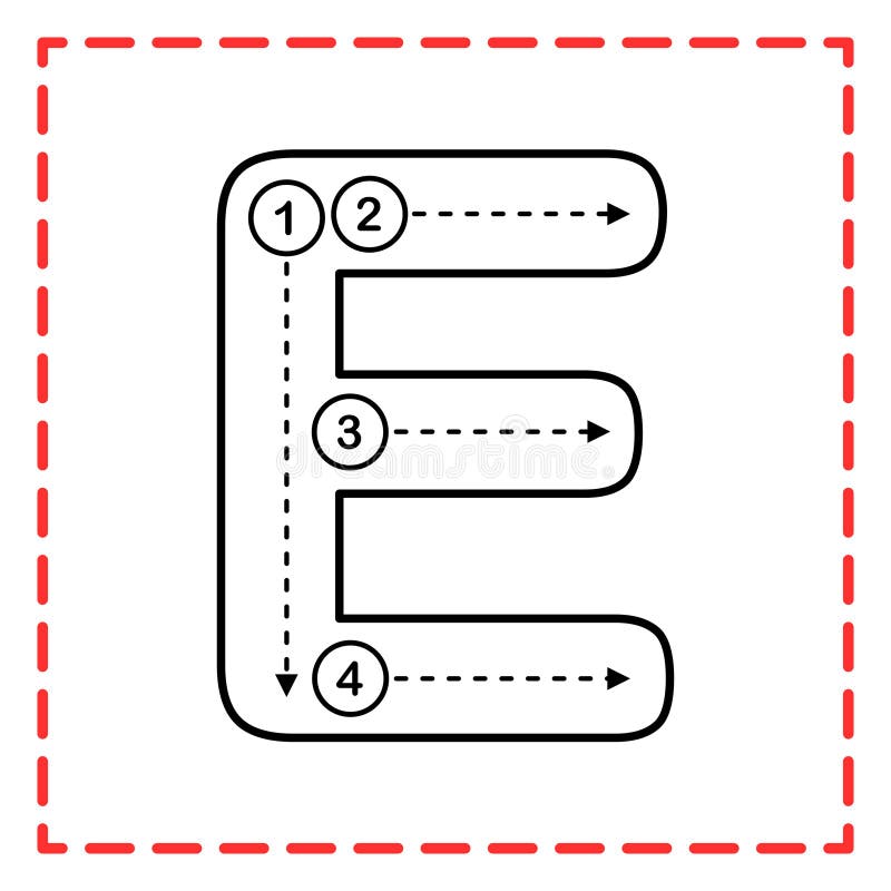 Alphabet Tracing a Illustration Stock Vector - Illustration of book ...