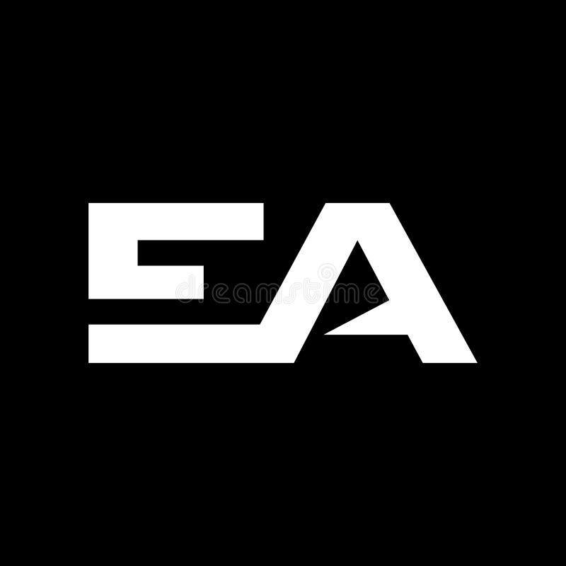 Letter EA Monogram Geometric Simple Business Icon Creative Design Logo Stock Illustration ...