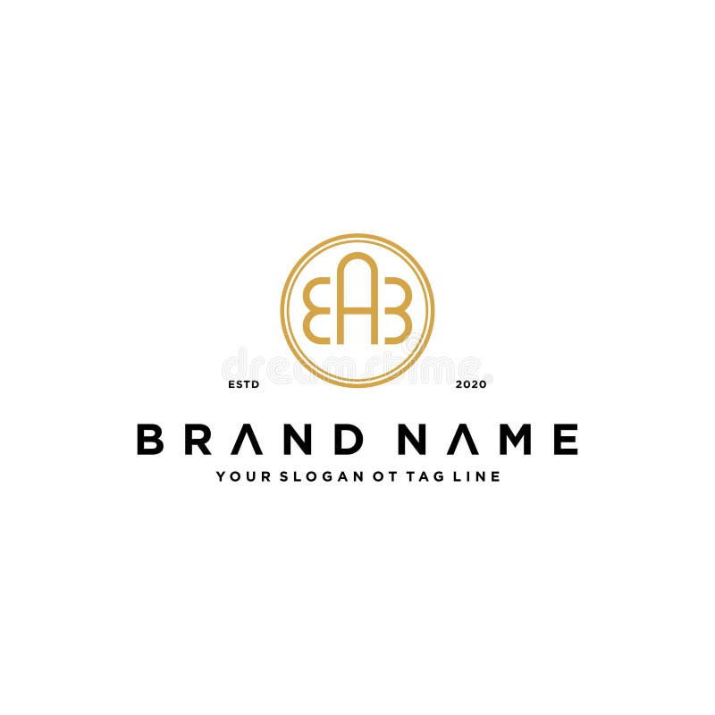 Letter EAB Logo Design Concept Vector Stock Vector - Illustration of ...