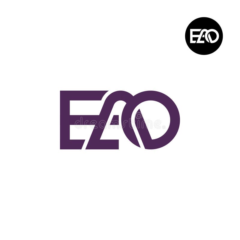 Letter EAO Monogram Logo Design Stock Vector - Illustration of ...
