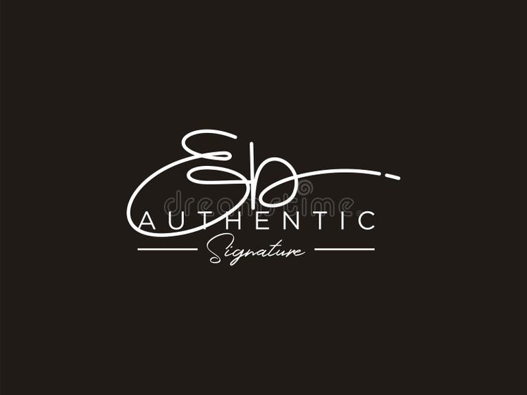 Letter EB Signature Logo Template Vector Stock Vector - Illustration of ...
