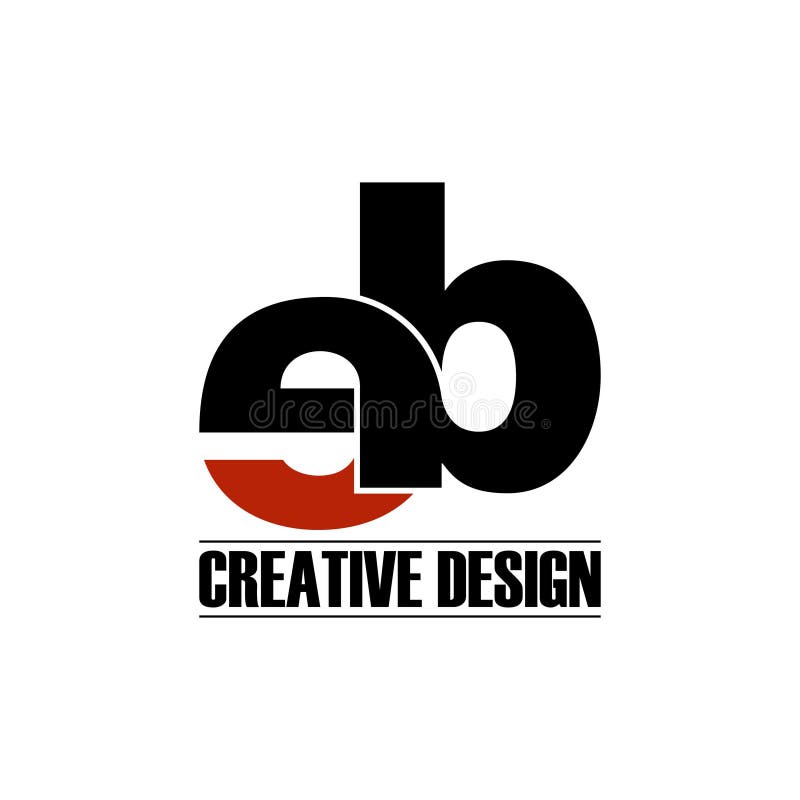 Letter EB Simple Monogram Logo Icon Design. Stock Vector - Illustration ...