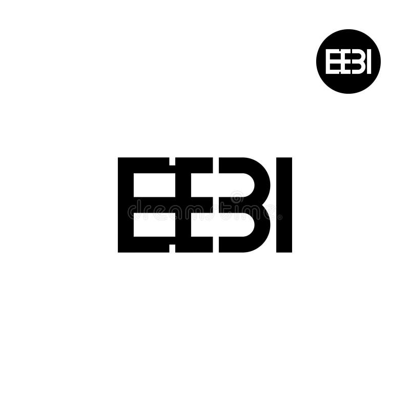 Letter EBI Monogram Logo Design Stock Vector - Illustration of ...