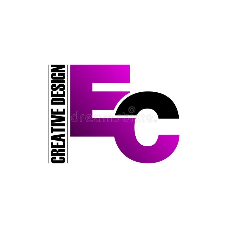Letter Ec Monogram Logo Icon Design Vector. Stock Vector - Illustration ...