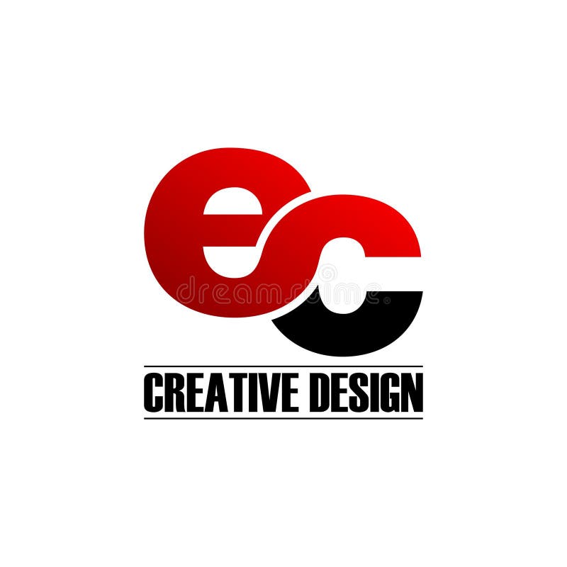 Letter Ec Monogram Logo Icon Design Vector. Stock Vector - Illustration ...