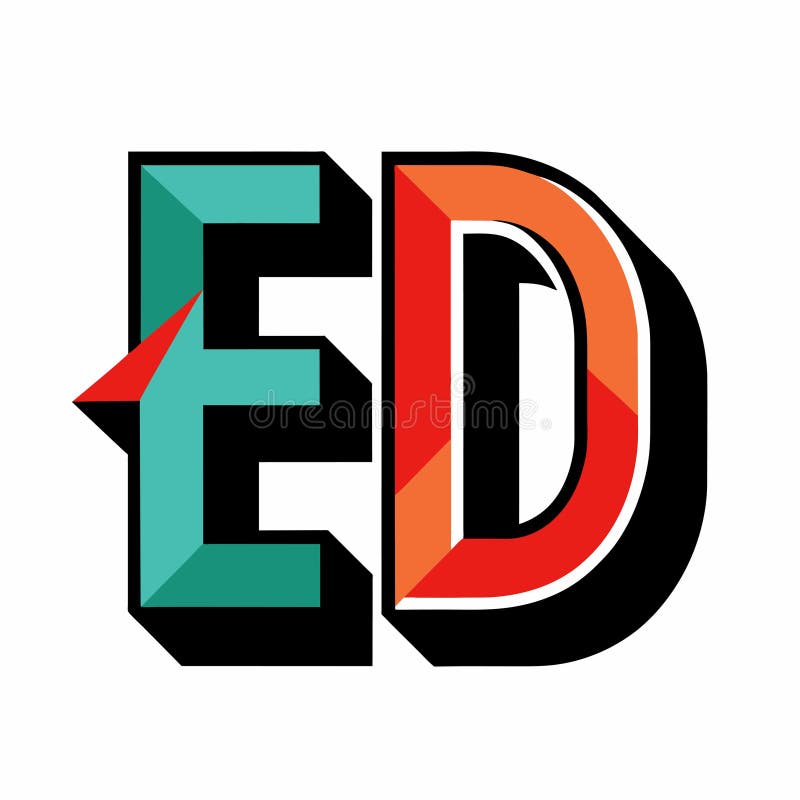 The Letter Ed with an Arrow in the Middle, Creating a Unique and Modern ...