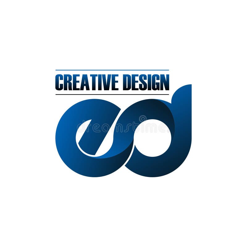 Letter ED Simple Logo Icon Design Vector. Stock Vector - Illustration ...