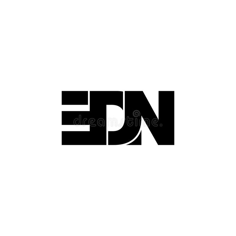 Letter EDN Simple Monogram Logo Icon Design. Stock Vector ...