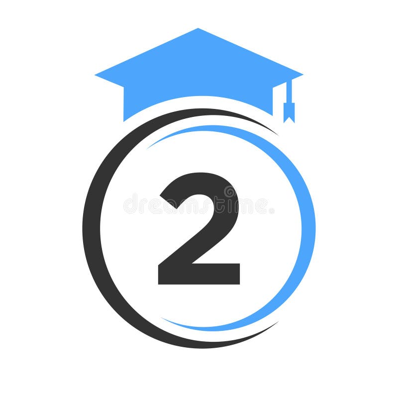 Letter 2 Education Logo Template. Education Logotype Concept with ...