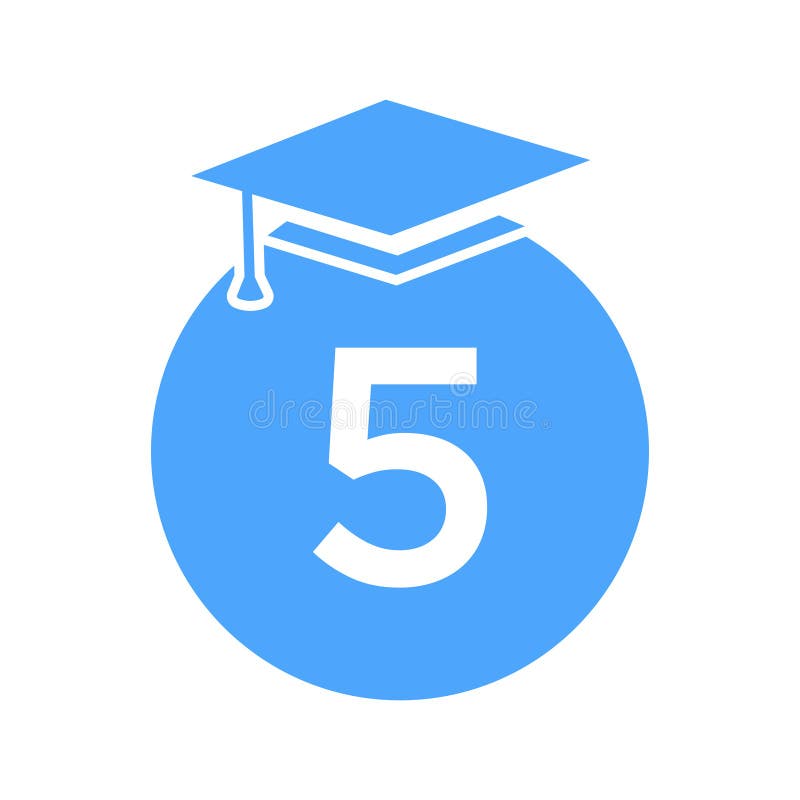 Letter 5 Education Logo Template. Education Logotype Concept with ...