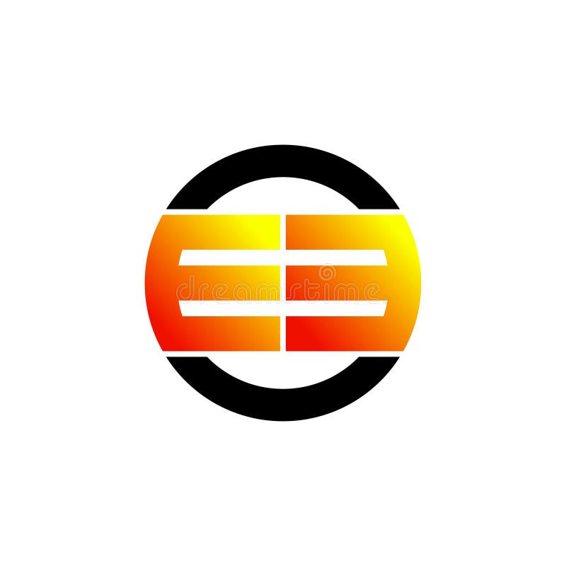 Letter EE Monogram Logo Icon Design Vector. Stock Vector - Illustration ...