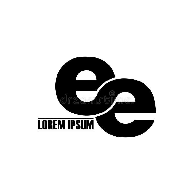 Letter EE Monogram Logo Icon Design Vector. Stock Vector - Illustration ...