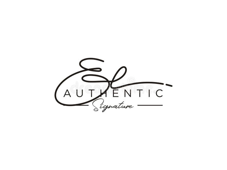 Letter Ee Signature Logo Stock Illustrations – 254 Letter Ee Signature ...