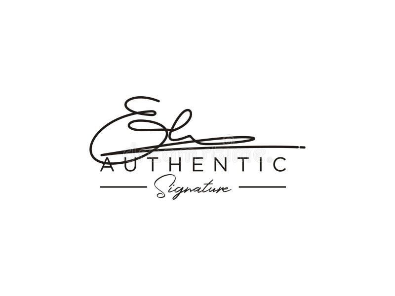 Letter EE Signature Logo Template Vector Stock Vector - Illustration of ...